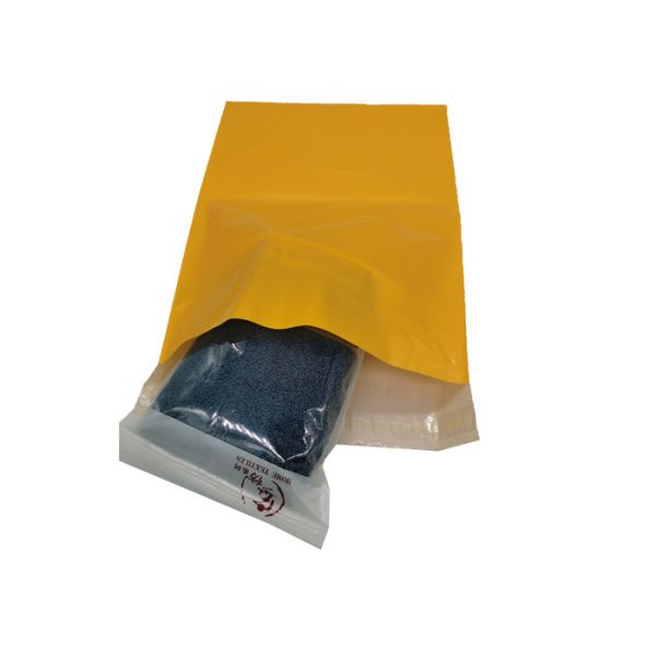 Quality 13.3" x 16.1" 2 Mil Yellow Poly Mailers Shipping Envelopes for sale