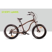 Quality 48V 500W Electric Beach Cruiser Bikes , 26" x 4.0 Fat Tire Beach Cruiser for sale