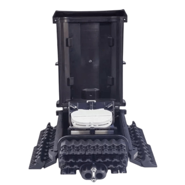 Quality FTTB 24 Port Fiber Termination Box Wall Mount Black IP68 OM1 96Core for sale