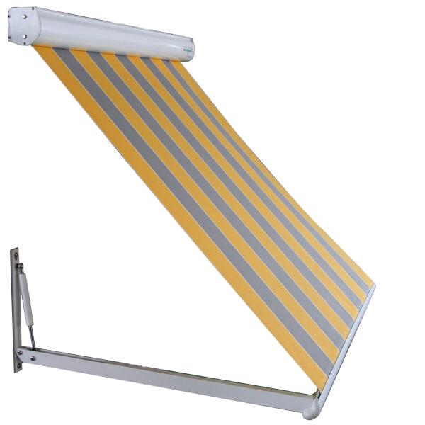 Quality Aluminium Retractable Window Awnings Polyester Acrylic Drop Arm Awnings for sale