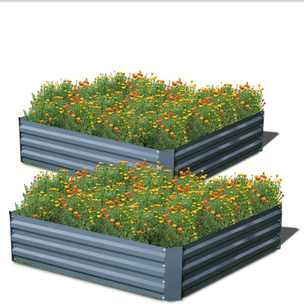 Quality CE 0.3mm Thick L60cm Galvanized Raised Beds for sale