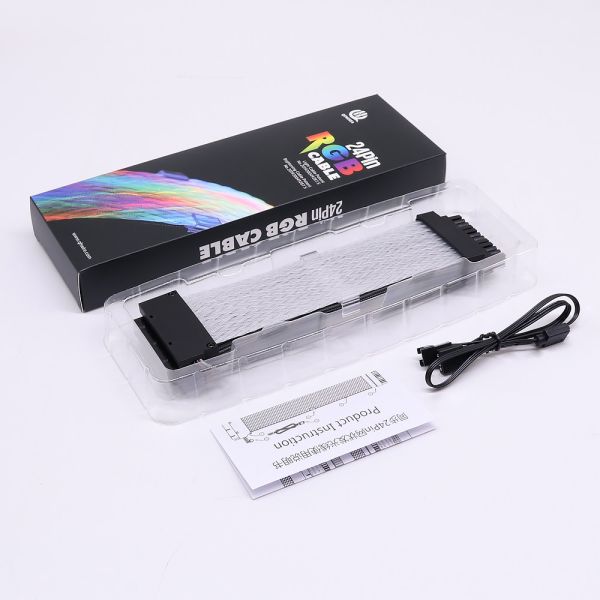 Quality 24Pin RGB Extension Cable Neon Light cable for Gaming PC Single headlight for sale