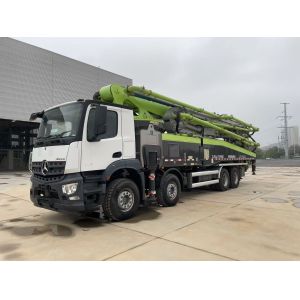 Quality 2021 Used Zoomlion 63m Concrete Pump Truck with Mercedes Benz truck for sale