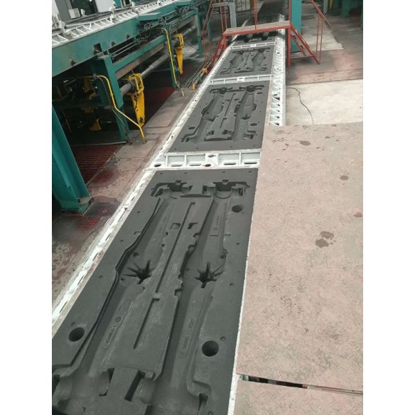 Quality Flask Automatic Moulding Line Customized Dimension Hydraulic Valve PLC Control for sale