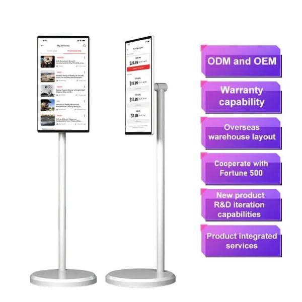 Quality 21.5 Inch Incell Touch Screen Display Ips Movable Smart TV Android System for sale