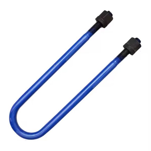 Quality 10.9 Grade U Bolt Pipe Clamp Galvanized U Bolts Blue For Replace for sale