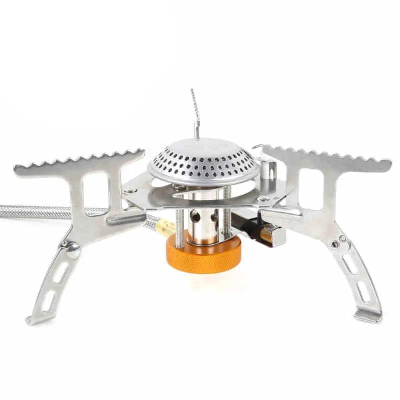Outdoor Mini Portable Camping Gas Stove Stainless Steel Folding Gas Burner Stove