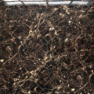 Quality Black Gold Marble Floor Tile for Gold and Black Bathroom Porcelain 30x30 ACCENTS for sale