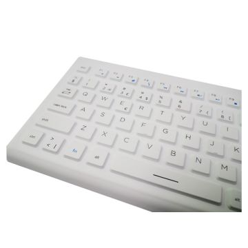 Quality Ergonomics Silicone Wireless Medical Keyboard 106 Keys With Back Pad for sale