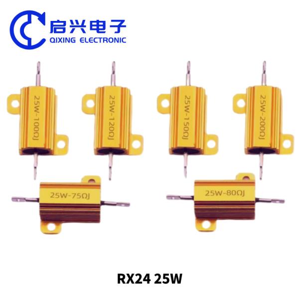 Quality RX24 Gold Aluminum Case Resistor 25w 47 ohm for sale