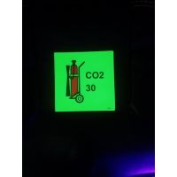 Quality Photoluminescent Vinyl Self-Adhesive Roll / Glow In The Dark 2-12 Hours PVC Luminous Film Autoglow For Exit Sign Road Safe for sale