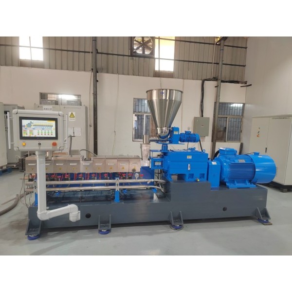 Quality Twin Screw Extruder For Plastic Food Packaging Material PP PE Modification Pelletizing Equipment for sale