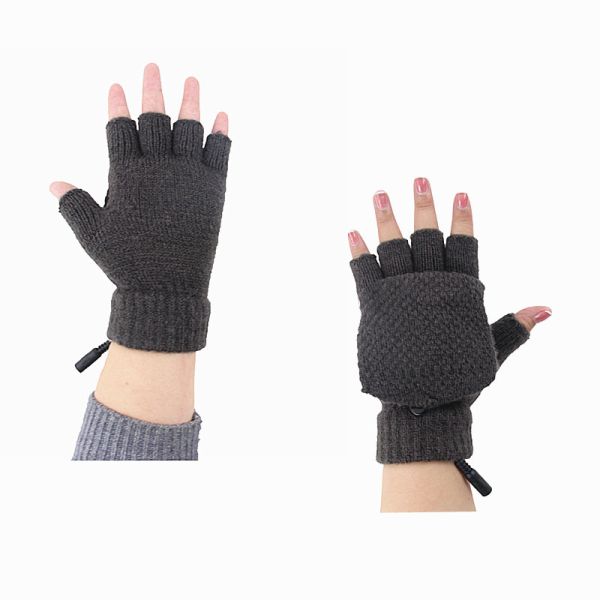 Quality Fingerless Washable Rechargeable Heating Gloves 5W Suitable For Gaming for sale