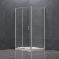 Quality Vertical Handle Direction Shower Enclosure with Single Sliding Door Tempered for sale