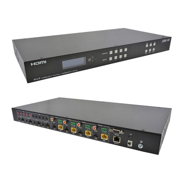 Quality 70m 4x4 HDMI Audio Matrix Switch With 4 HDMI Loop Out For 4 Port Video Switch for sale