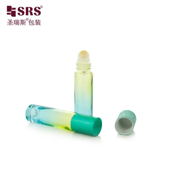 Quality BLPM-10ml Aqua Green Gradient Industrial Glass Perfume Vial Container With for sale