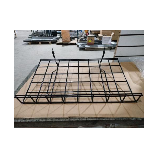 Quality SHELF WITH FRONT LIP -BLACK - GRID / SW for sale