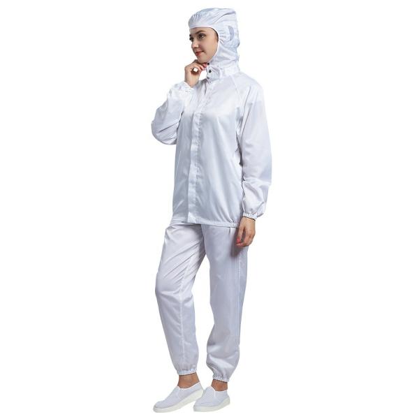 Quality ESD Anti Static Garments Dust Free Connect Clothes With Hood for sale