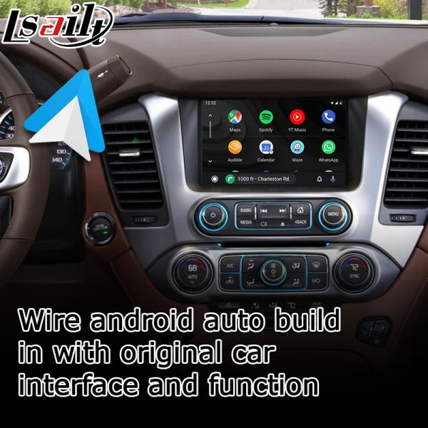 Quality Chevrolet Tahoe Suburban wireless carplay interface box with androif auto for sale