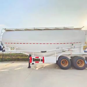 Quality Bulk Cement tank Semi-trailer 3 Axles 60 Cubic Meters Bulk Cement Tanker Semi for sale