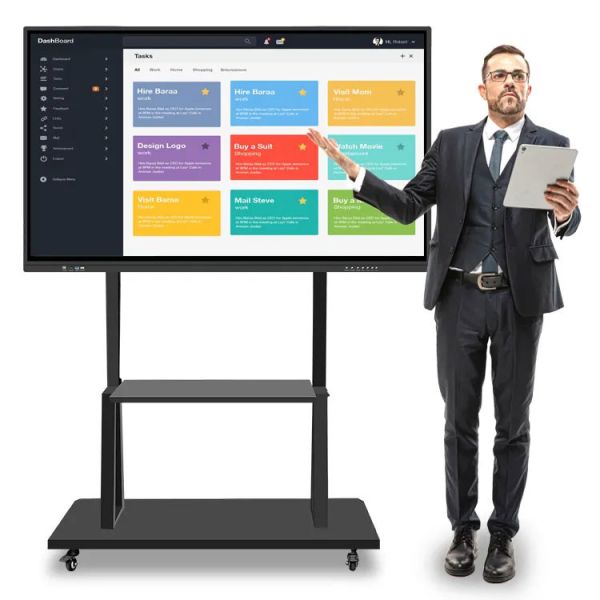Quality 4K LCD Smart Interactive Whiteboard 20 Points For Meeting Room for sale