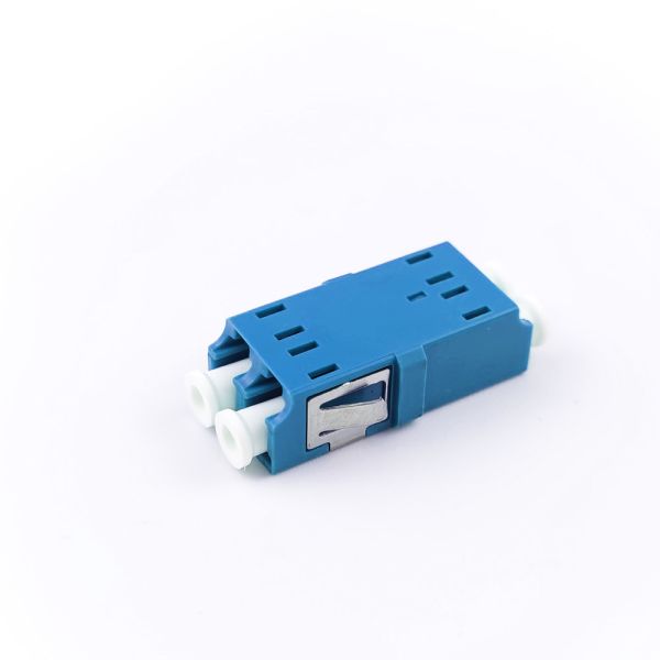 Quality FTTH Duplex LC UPC Optic Fiber Adapter 2 Port Coupler PBT Earless Design for Networking for sale