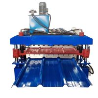 Quality Galvalume Tr4 Tr5 Double Layer Roll Forming Machine Roofing Trapezoidal for sale