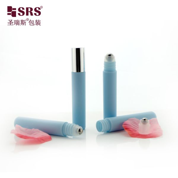 Quality Aluminum Cap PP Round Empty Wholesale Roller Massage Bottle Plastic Roll On Ball for sale