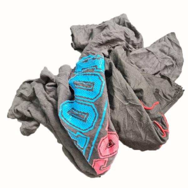 Quality 25kg Packing 55cm Reclaimed Cotton T Shirt Rags for sale