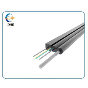 Quality G657A FRP Steel Strength Member Ftth Drop Fiber Optic Cable Self Supporting for sale