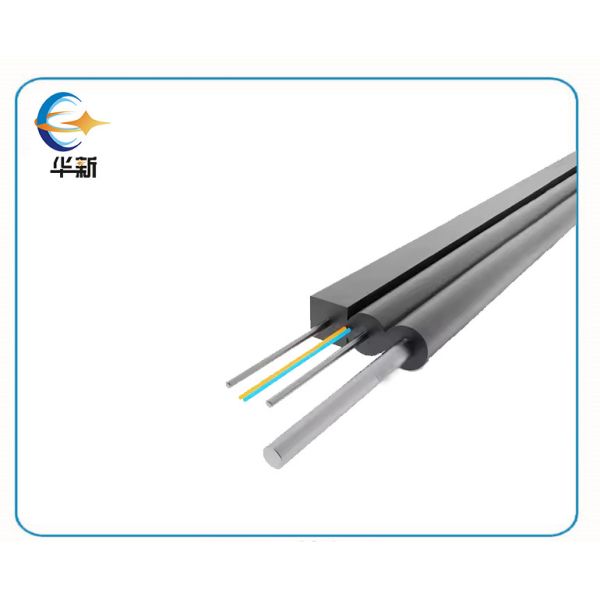 Quality G657A FRP Steel Strength Member Ftth Drop Fiber Optic Cable Self Supporting Fiber Optic Cable for sale