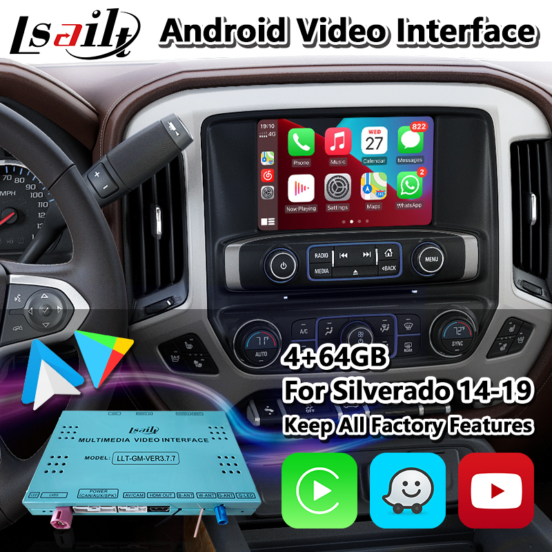 Quality Chevrolet Silverado Android Carplay Multimedia Interface With Wireless Android for sale
