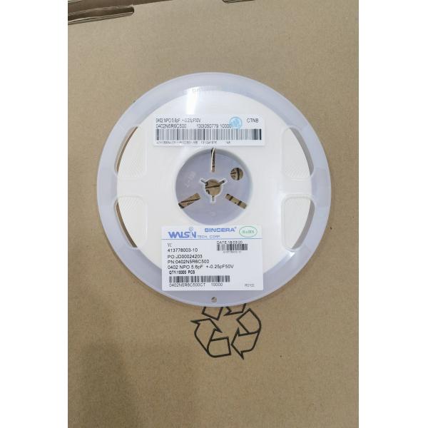 Quality 0402N5R6C500 5.6pF MLCC 50V C0G/NP0 ±0.25pF Tol 0402 -55°C to +125°C for sale