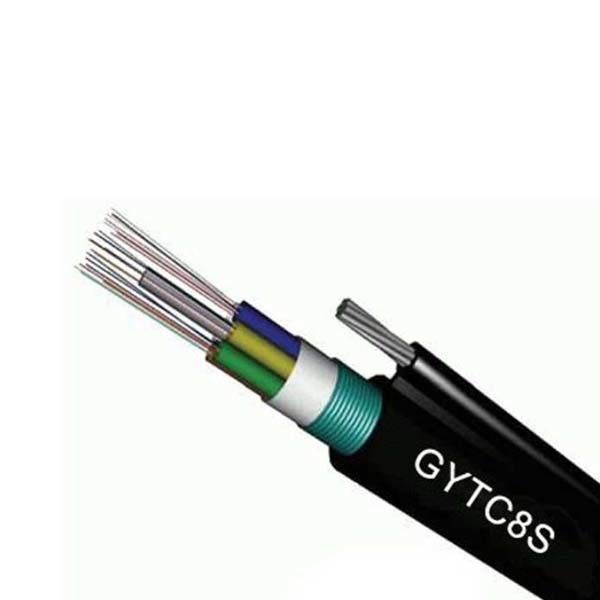 GYTC8S Outdoor Armoured Aerial Optical Fiber Cable 24 Core Multimode from China Factory