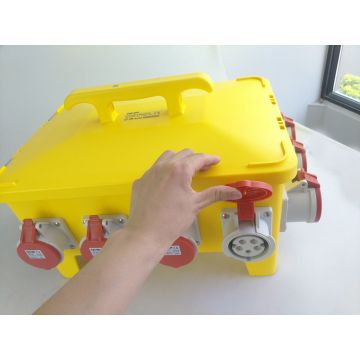 Quality 36 Pole Temporary Power Box , IP66 Weather Proof Generator Distribution Box for sale