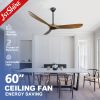 china 220v Solid Wood Ceiling Fan Low Power Consumption Power Efficient