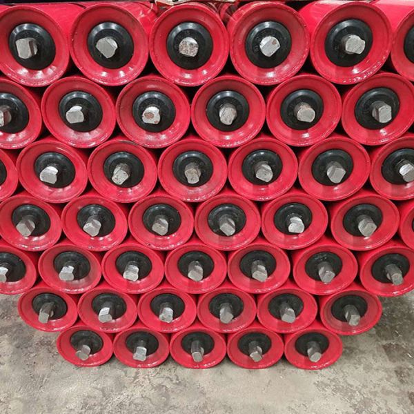Quality Rust Red Wear Resistant DT II Conveyor Roller for sale