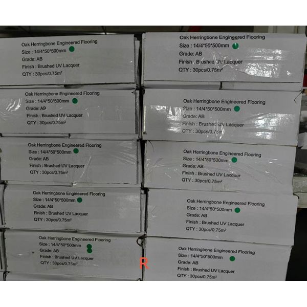 Quality 2-layers Oak Engineered Wood Flooring, Natural Vanished, 500 x 50MM for sale