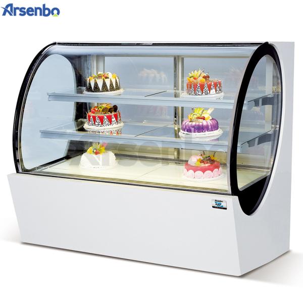 Quality Arsenbo 583W Cake Display Refrigerator Countertop Painted Steel Glass for sale