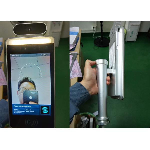 Quality Wireless Face Recognition Infrared Thermometer 120cm Height With IC Card Reader for sale