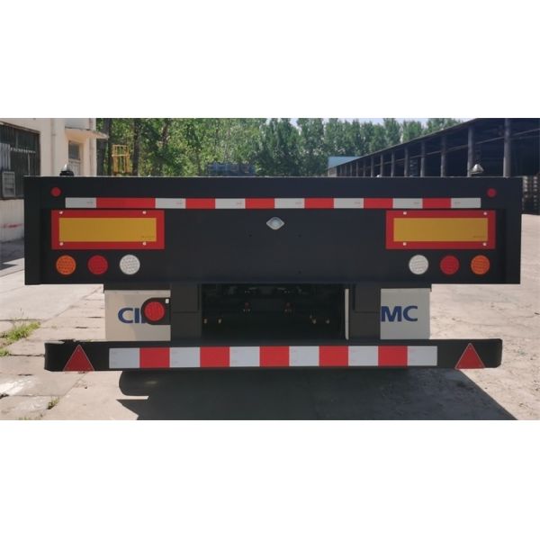Quality CIMC Latest Design Flatbed Trailer for Efficiently Transporting for sale