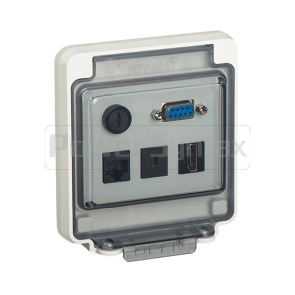 Quality PowerSyntax IP67 Waterproof Hinged Inspection Window With Double Padlock For Customized Front Panels Part No. IF0404 for sale