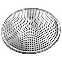 Quality 8 inch aluminium tray manufacturer aluminum tray circle holes metal oven pizza tray perforated pizza mold for sale