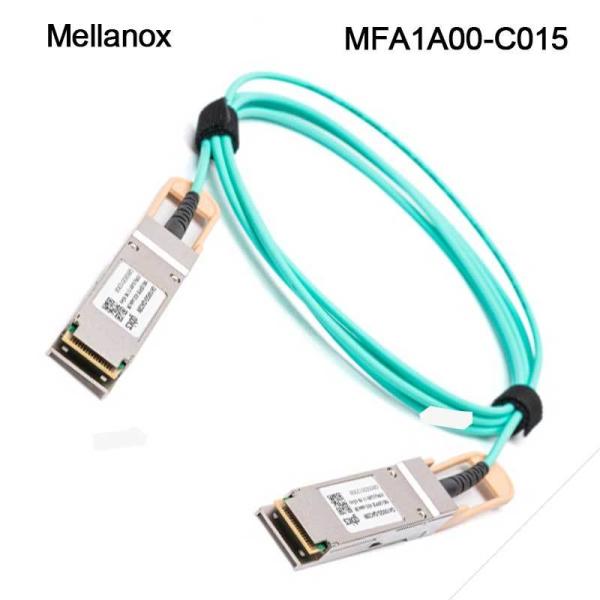 Quality 100GbE QSFP LSZH Mellanox AOC Ethernet Cable MFA1A00-C015 15m for sale