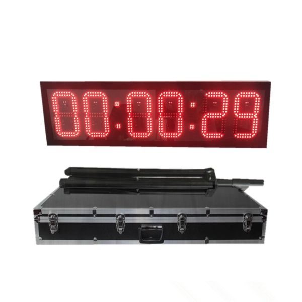 Quality 4 Digit / 6 Digit Red Led Digital Clock Wall Hanging for sale
