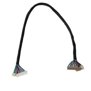 Quality Pitch LVDS Cable Assembly For LCD HD Display OD0.6mm DF14 20S 1.25mm for sale