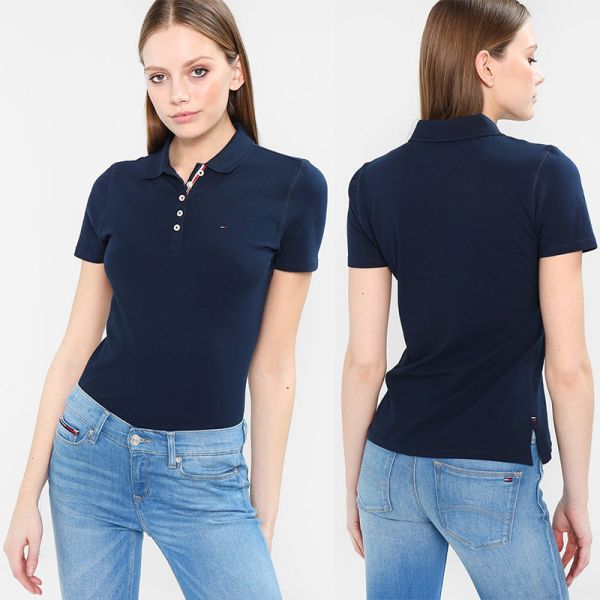 Quality Wholesale Summer Fashion Polo shirt Women Clothing Tops With Button for sale