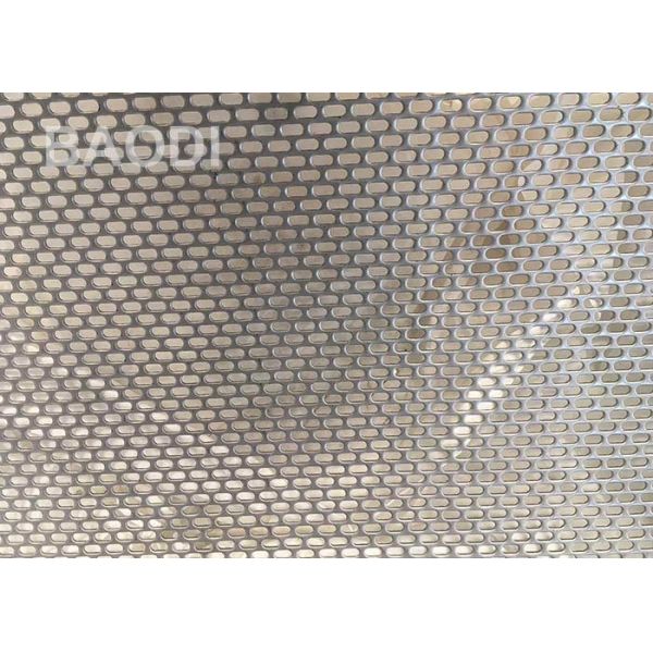 Quality 1X2M Galvanized Slotted Hole Perforated Stainless Steel Mesh Screen For Mining for sale