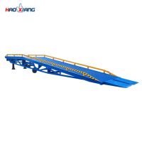Quality 10T Hydraulic Loading Dock Ramps Mobile Yard Ramp With Manual Control for sale