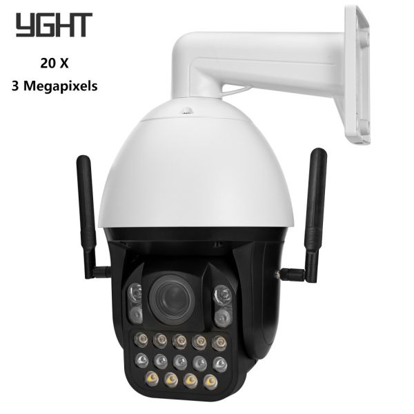 Quality 3MP Full Color Night Vision Wireless PTZ IP Camera Humanoid Detection Two Way for sale